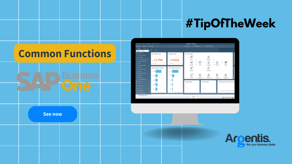 Common Functions en el Dashboard de SAP Business One HANA - SAP ...